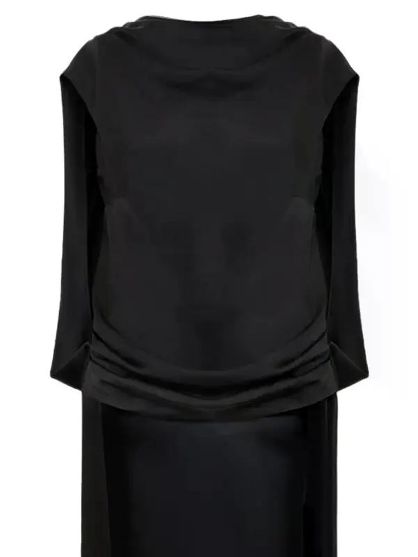 Simkhai Bella Draped-detail Tunic Top