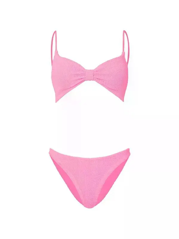 Hunza G Alicia Crinkle-effect Bikini - Pink