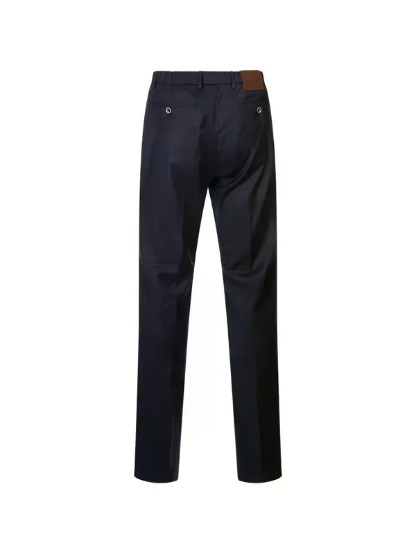 Kiton Logo-patch Straight-leg Trousers