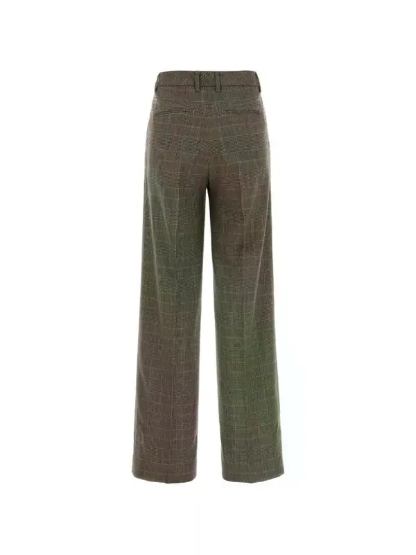 PT TORINO Lola Check-pattern Trousers - Brown