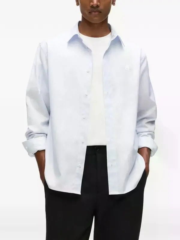 Karl Lagerfeld Kameo Classic Cotton Shirt - Blue