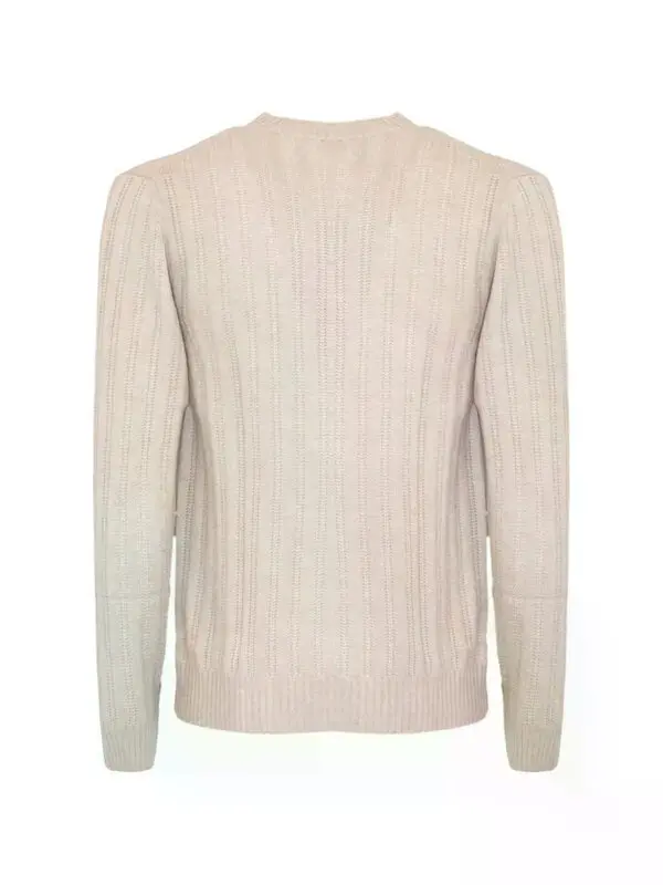 CRUCIANI Ribbed-knit Crew-neck Sweater