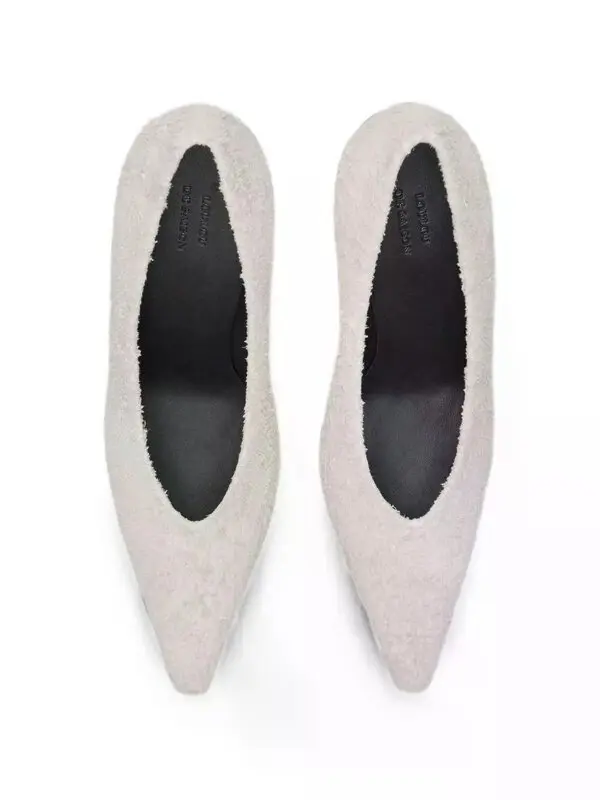 Loulou De Saison Faye Distressed Leather Pumps