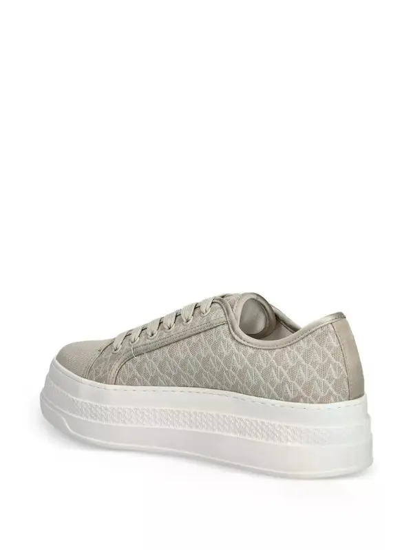 Armani Exchange Monogram Print Platform Sneakers