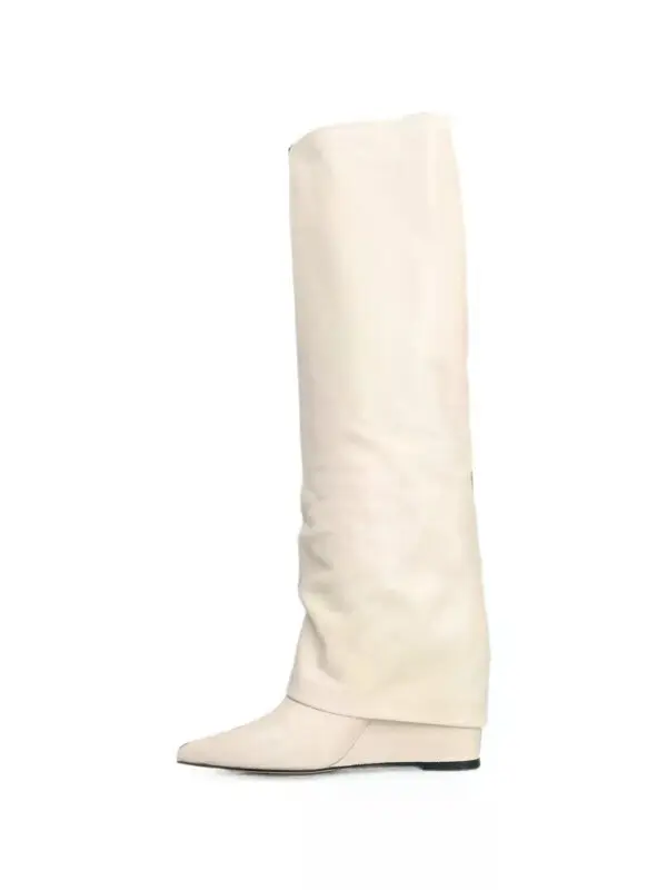 THE SELLER Pointed-toe Wedge Leather Boots