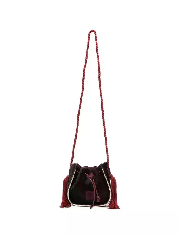 FORTE_FORTE Tassel-detail Drawstring Shoulder Bag