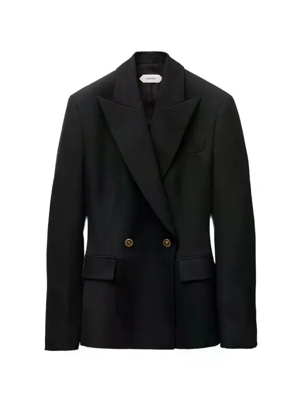 Versace Wool Grain De Poudre Blazer