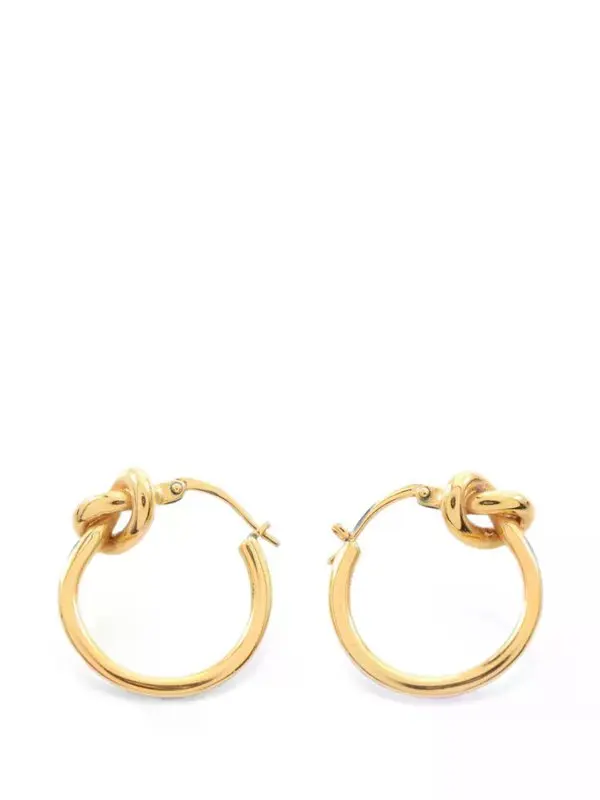 Celine 2010s Knot-detail Hoop Earrings