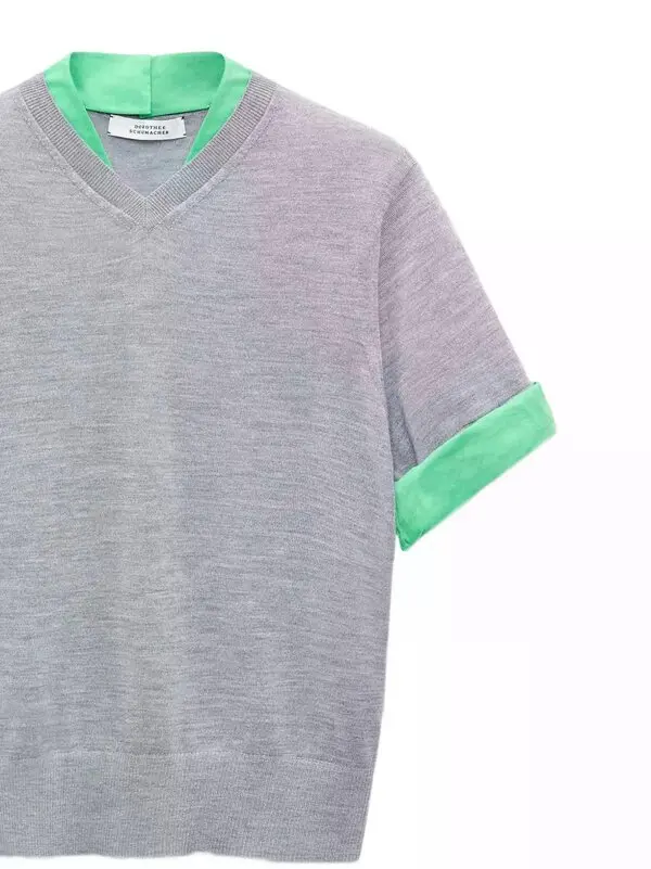 Dorothee Schumacher Layered-effect V-neck T-shirt