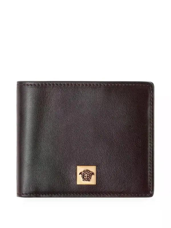 Versace Severine Leather Wallet - Brown