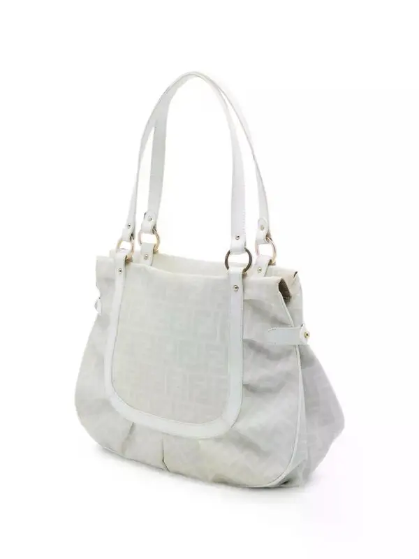 Fendi 2000-2010 Large Zucca Spalmati Chef Shopper Tote Bag
