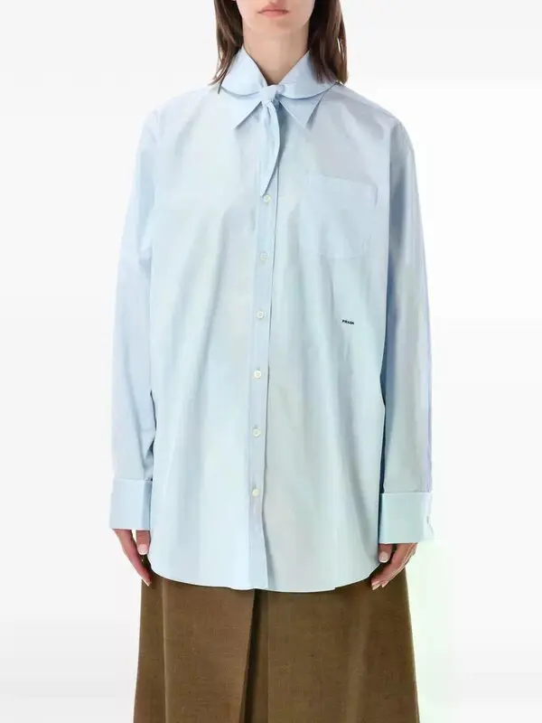 Prada Poplin Shirt - Blue