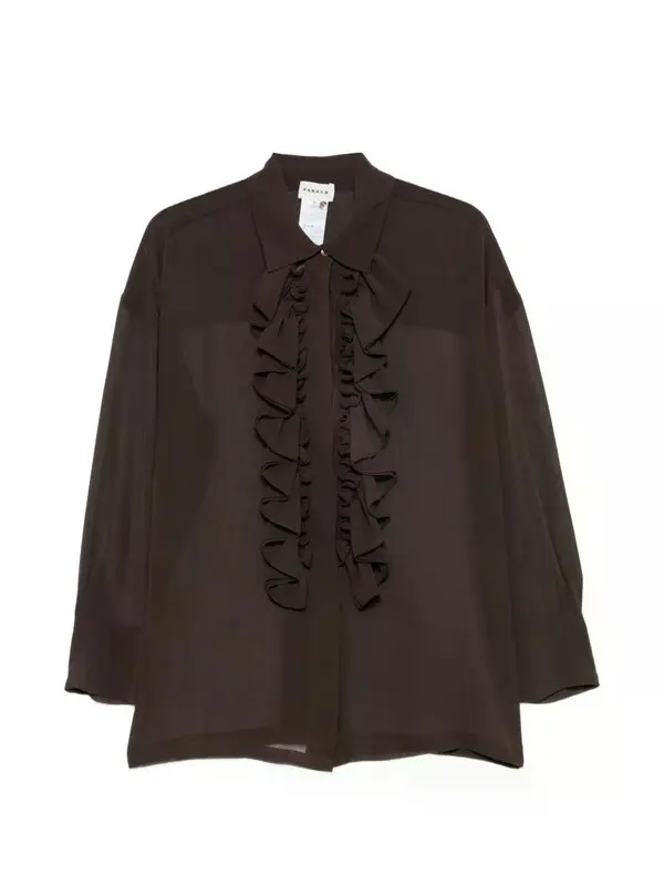 P.a.r.o.s.h Ruffled Long-sleeve Shirt