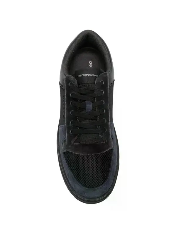 Emporio Armani Panelled Lace-up Sneakers