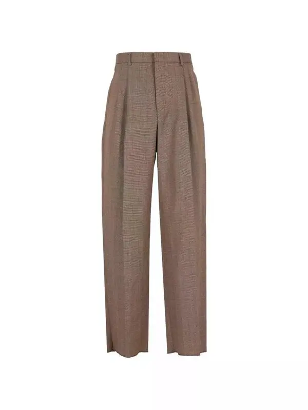 Emporio Armani Virgin Wool Herringbone Trousers