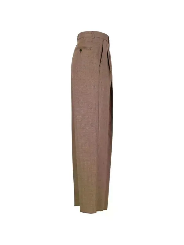 Emporio Armani Virgin Wool Herringbone Trousers