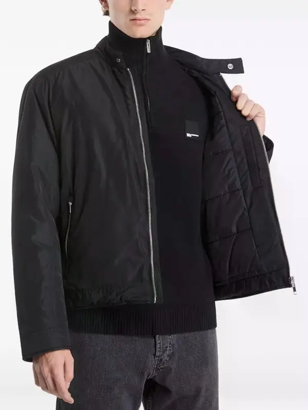 Karl Lagerfeld Logo-patch Zip-up Jacket