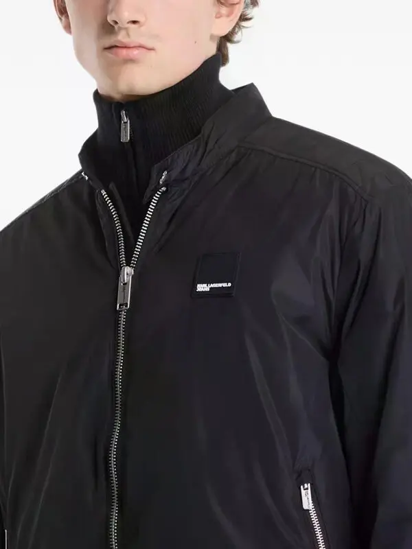 Karl Lagerfeld Logo-patch Zip-up Jacket