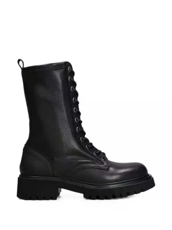 JULIE DEE Lace-up Combat Boots