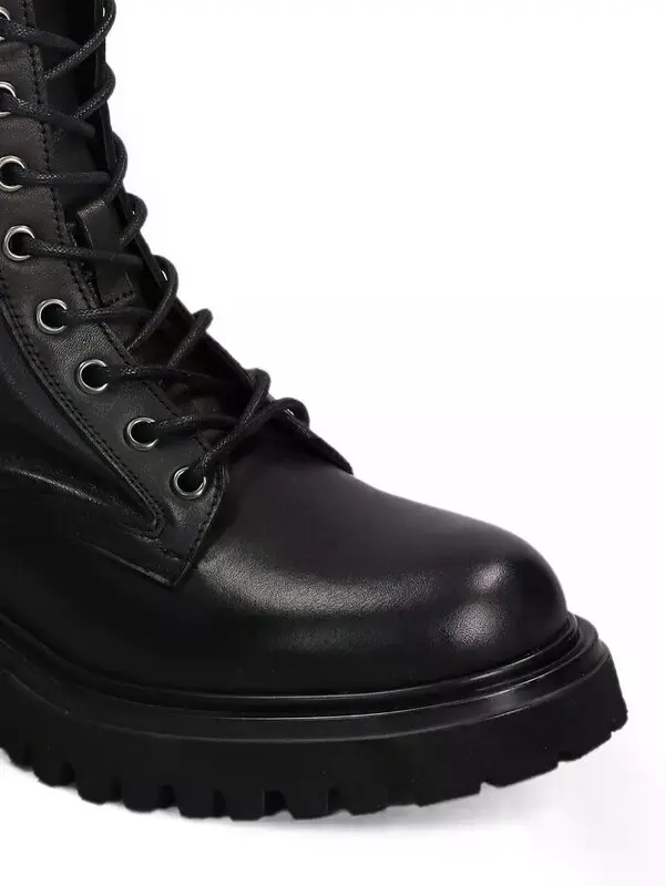 JULIE DEE Lace-up Combat Boots