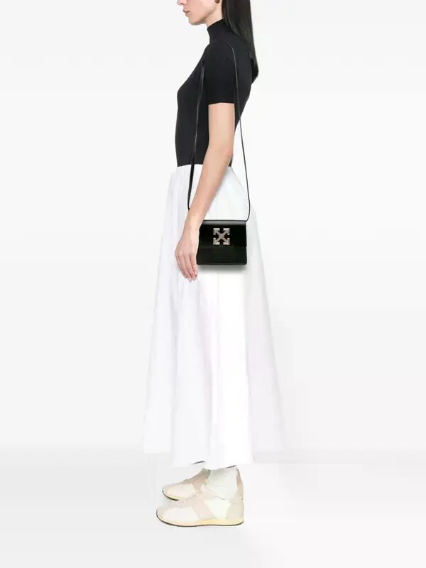 Off-White 2019 Calfskin Jitney 0.7 Bag Crossbody Bag