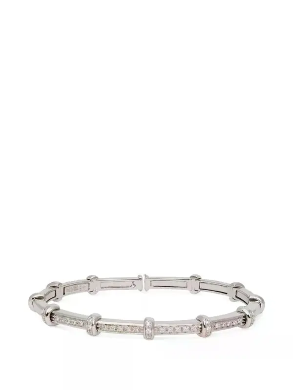 Sidney Garber Diamond Spring Bracelet - Silver