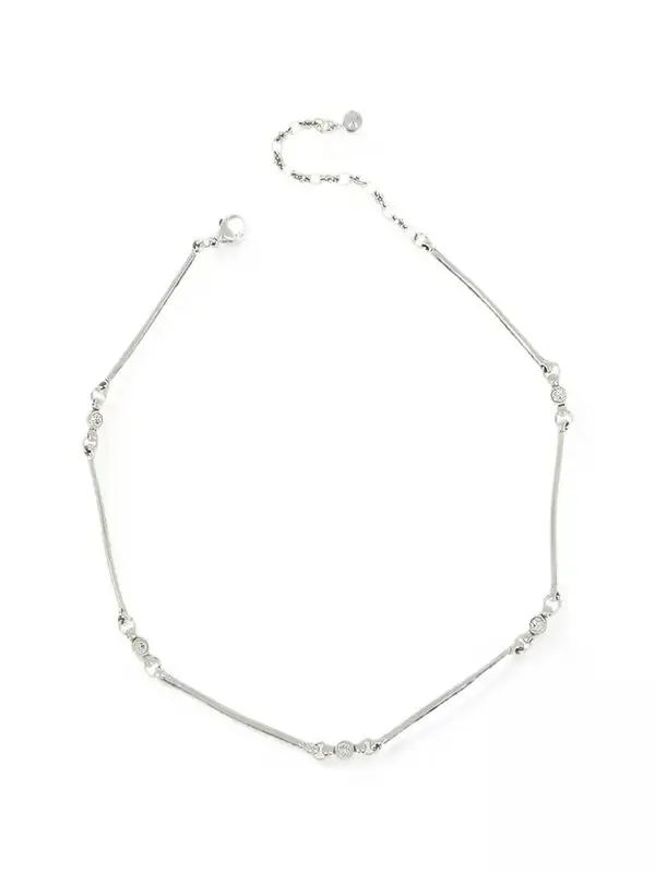 PHILIPPE AUDIBERT Griffin Crystal-embellished Necklace - Silver