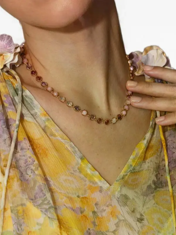 Irene Neuwirth Small Classic Link Multi-stone Necklace