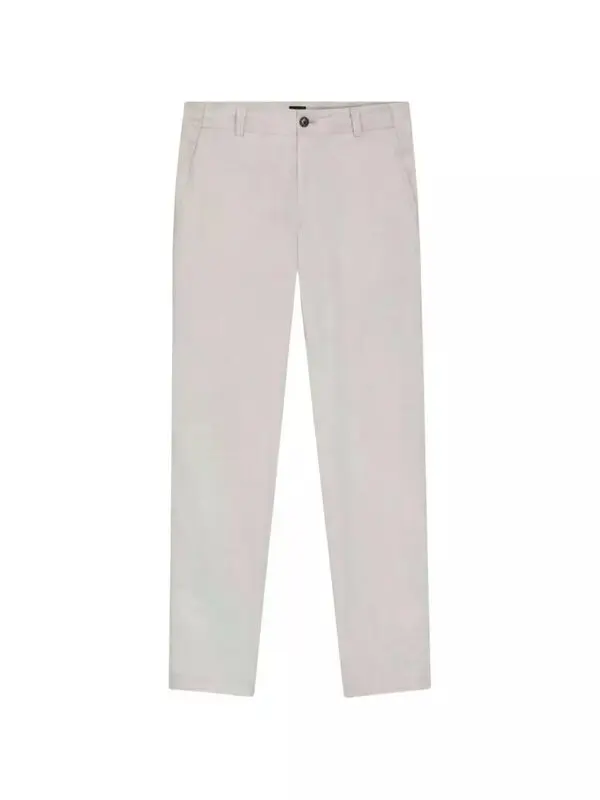 BOSS Linen-blend Trousers With Logo Detail
