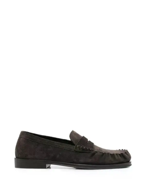 HENDERSON BARACCO Sonia Penny-strap Loafers - Brown