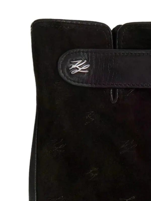 Karl Lagerfeld K/autograph Suede Gloves