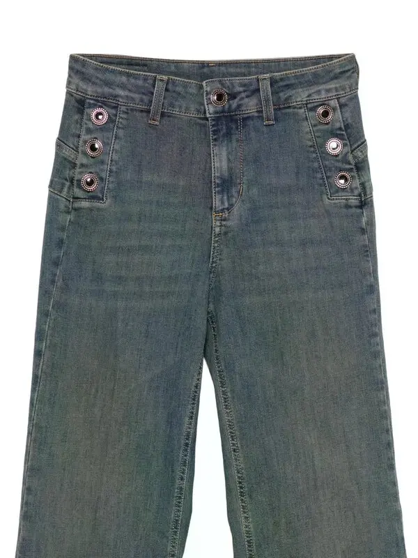 Liu Jo Button-detail Flared Jeans