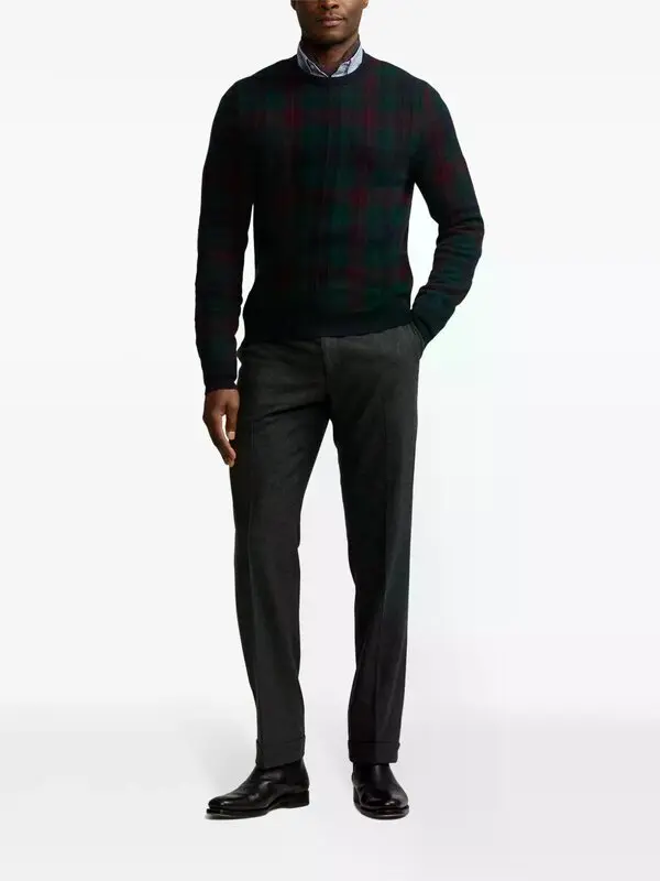 Ralph Lauren Purple Label Plaid Sweater