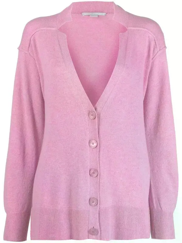 Stella McCartney Detail Oversized Cardigan - Pink
