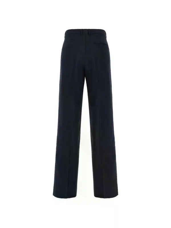 PT TORINO Pressed-crease Straight-leg Trousers - Black