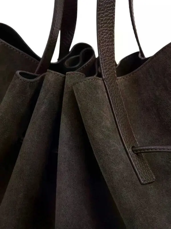 Yuzefi Scallop Suede Tote Bag