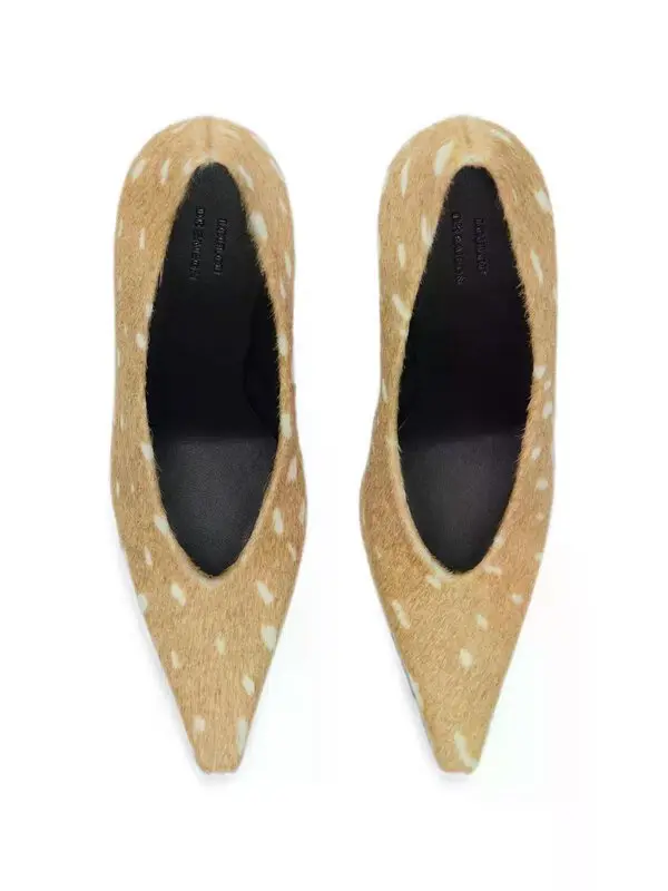Loulou De Saison Masha Pony-effect Leather Pumps
