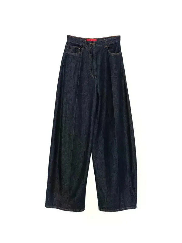THELATEST Pleated Detail Wide-leg Jeans - Blue
