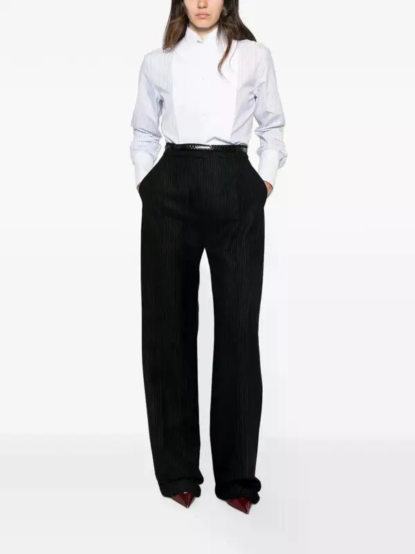 TOM FORD Vertical Stripe Bib Front Shirt