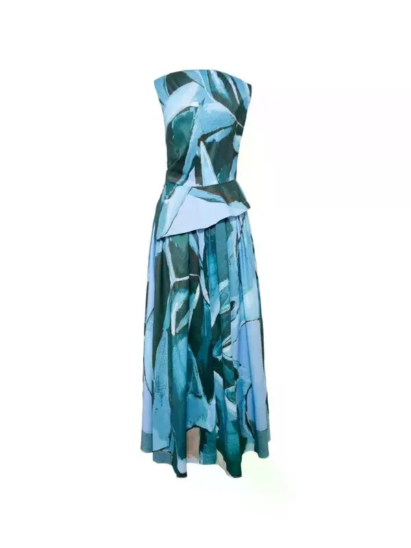 Acler Robaker Abstract-print Maxi Dress
