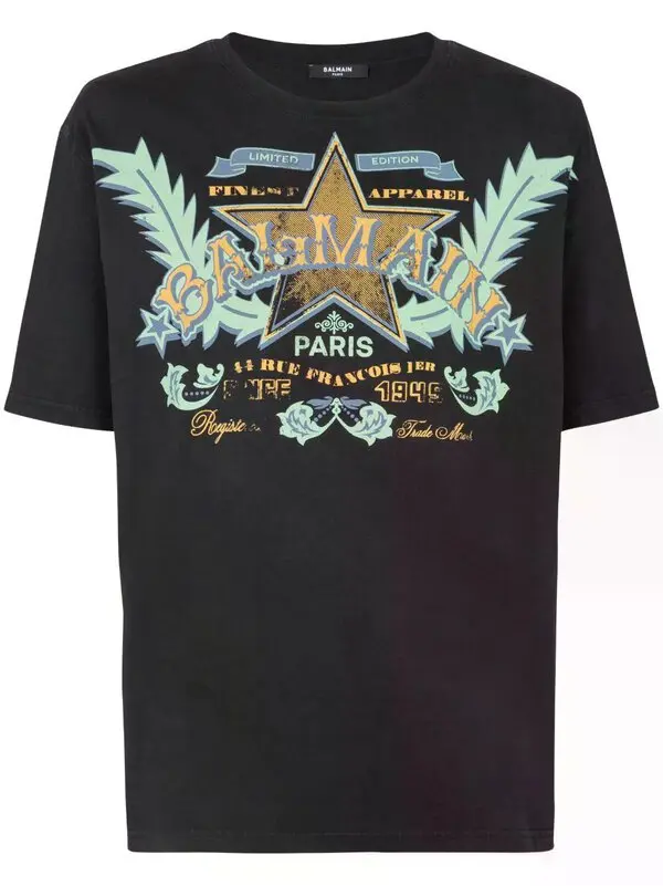 Balmain Western-print Cotton T-shirt