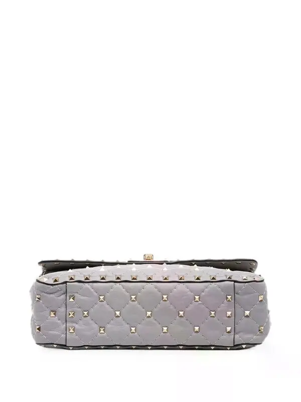 Valentino Garavani 2000-2017 Medium Nappa Rockstud Spike Satchel