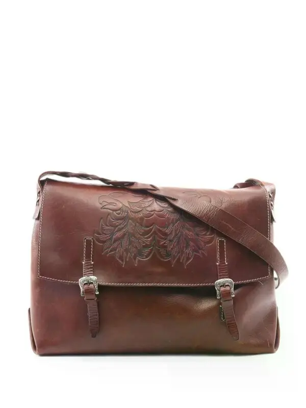 Valentino Garavani 2000s Eagle Shoulder Bag - Brown