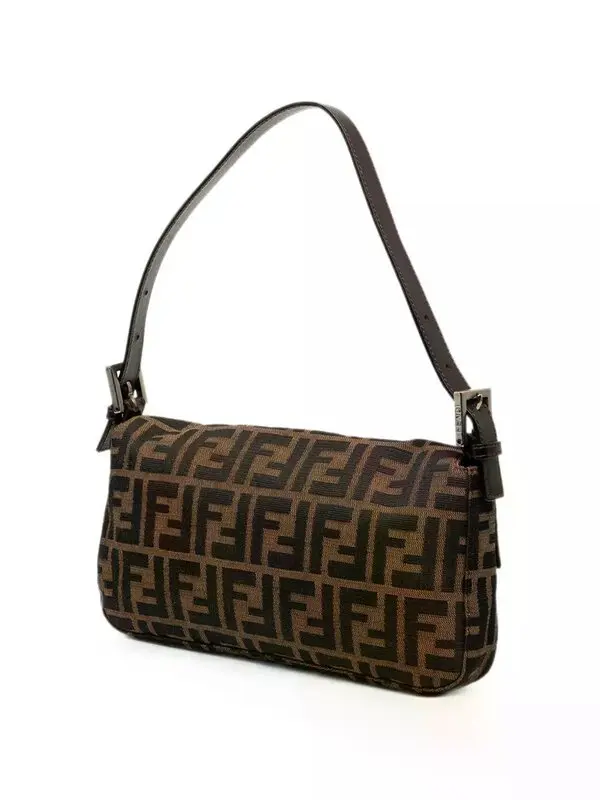 Fendi 20th Century Zucca Canvas Baguette Shoulder Bag