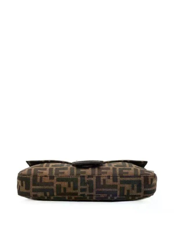 Fendi 20th Century Zucca Canvas Baguette Shoulder Bag