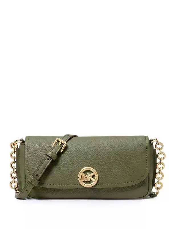 Michael Kors Nolita Chain-link Leather Crossbody Bag - Green