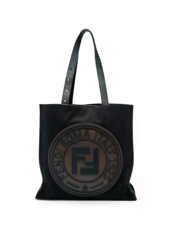 Fendi 2010-2026 Canvas Logo Patch Tote Bag