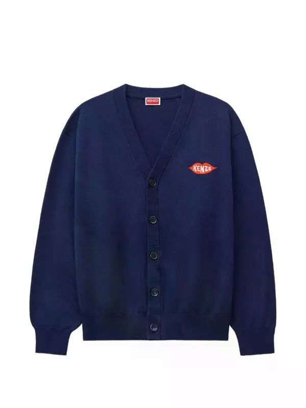 Kenzo Embroidered Motif V-neck Cardigan