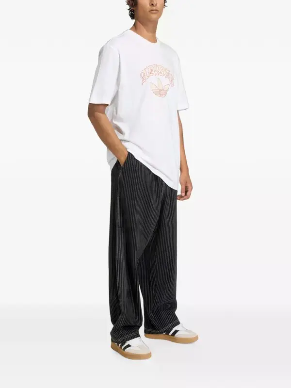 Adidas Graphic-print Logo-print T-shirt - White