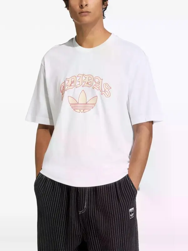 Adidas Graphic-print Logo-print T-shirt